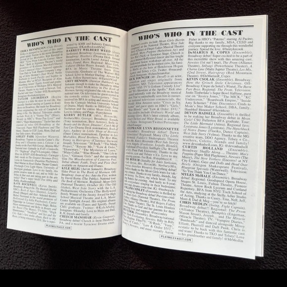 Playbill Mean Girls | Art | Mean Girls Broadway Musical Obc Autographed ...